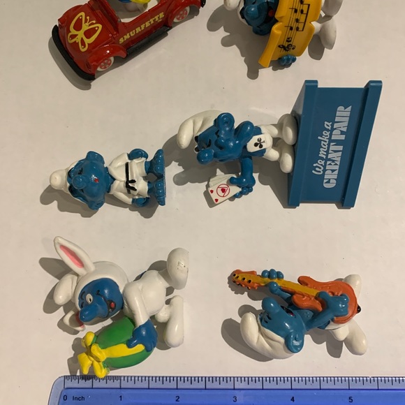 Smurf | Toys | Vintage Smurf Figures Set Including Surfette Dicast ...